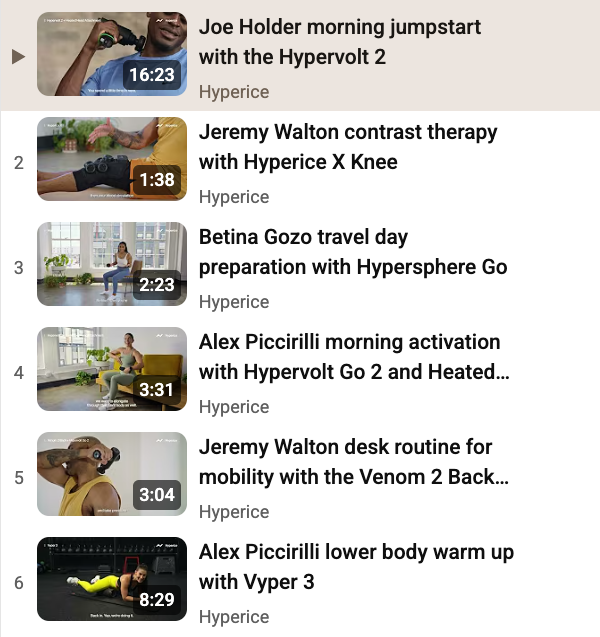 Expert led routines – Hyperice Australia